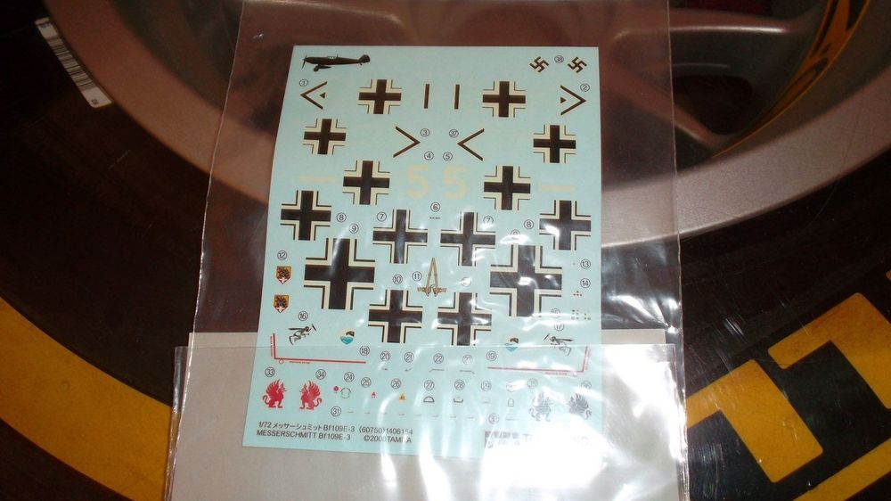 Messerschmitt Bf109E-3 1/72 Speziallogos (Neu und originalverpackt) in ...
