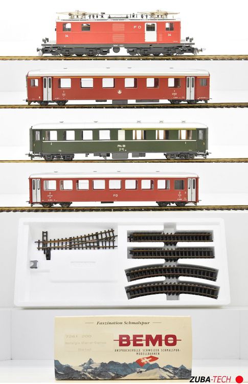 Bemo 7261200 Nostalgie Glacier-Express Startset Spur H0m OVP (Neu ...