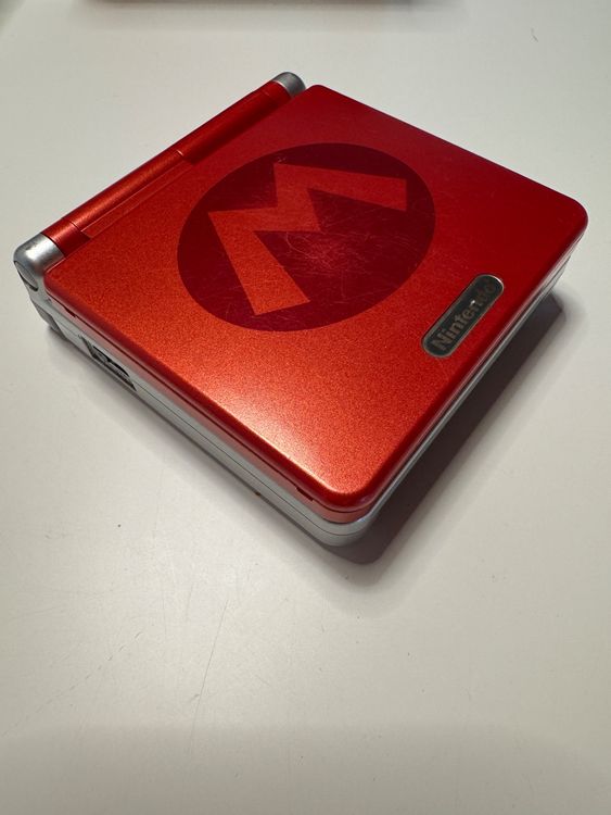 Game Boy Advance SP – Mario Limited Edition OVP inkl Zubehör (Gebraucht ...