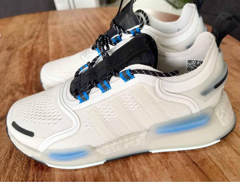Adidas Sneakers Gr. 39 NMD_R1 Trail weiss/creme blau top! (Neu (gemäss ...