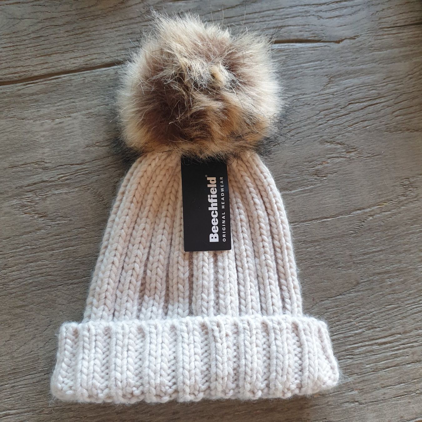 🐸 BEECHFIELD MÜTZE KAPPE BEANIE CAP MIT POMPOM (Neu und ...