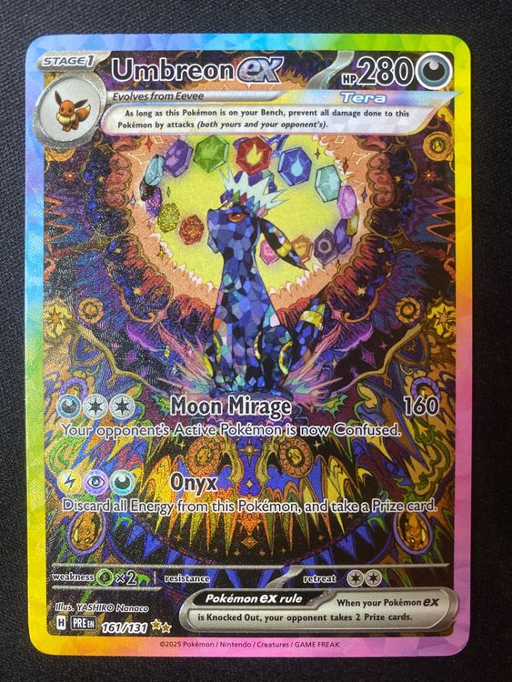 Umbreon ex 161 - Nachtara/ Noctali Prismatic Evolutions - EN (Neu ...