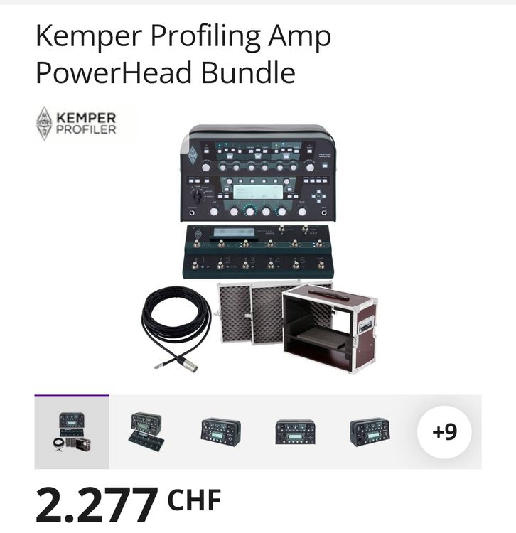 Kemper Profiler PowerHead Bundle (Gebraucht) in Lohn-Ammannsegg für CHF 1299 – mit Lieferung auf ...