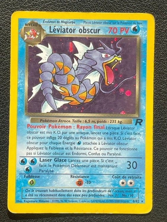 🇫🇷 Léviator obscur 8/82 Holo Rare Pokémon Team Rocket (Neu (gemäss ...