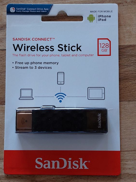 SANDISK CONNECT Wireless Stick 128 GB (Neu und originalverpackt) in ...