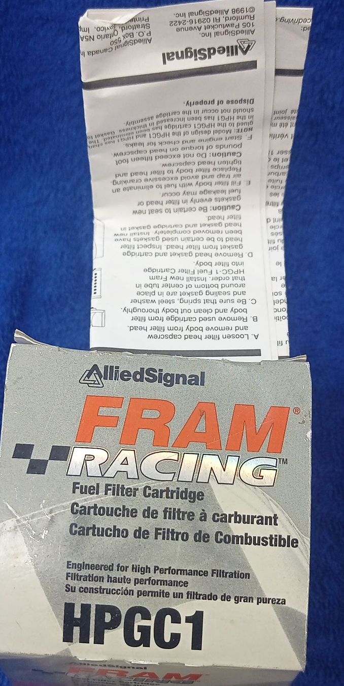 FRAM Racing HPGC1 Benzinfilter Neu OVP! (Neu und originalverpackt) in ...