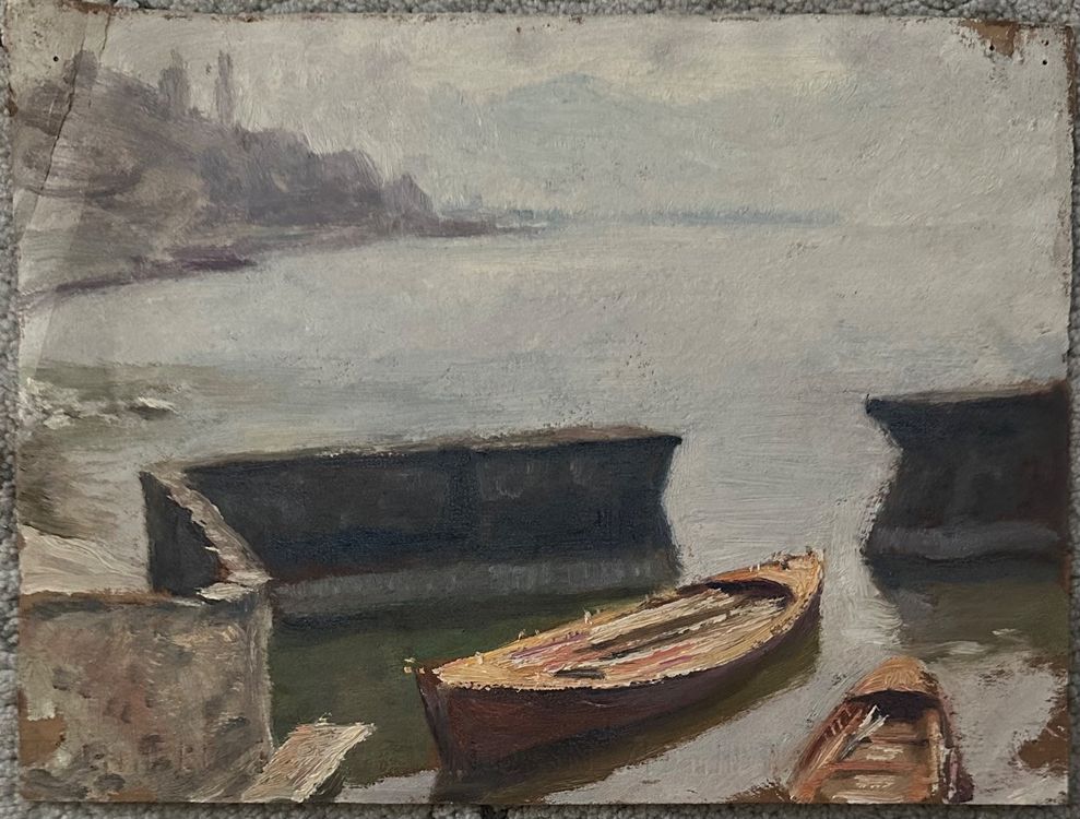 Antike Öl Gemälde von Boten (Gebraucht) in Root für CHF 24 – mit Lieferung auf Ricardo kaufen