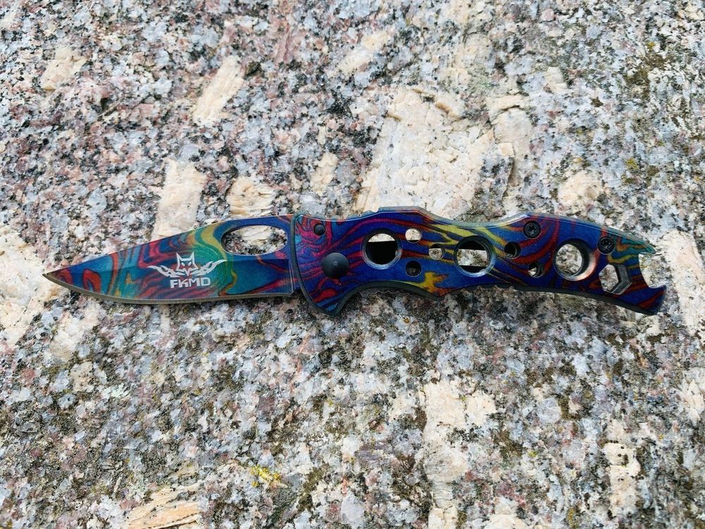 Designer Rainbow Klappmesser Messer 15cm | Kaufen auf Ricardo
