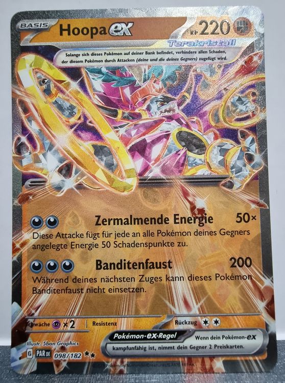 Pokémon Paradox Rift, Hoopa EX 098/182 Boosterfrisch | Kaufen auf Ricardo