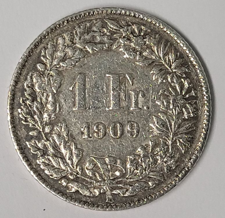 1 FRANKEN / SCHWEIZ 1909 (Gebraucht) in Mumpf für CHF 2 – mit Lieferung auf Ricardo kaufen