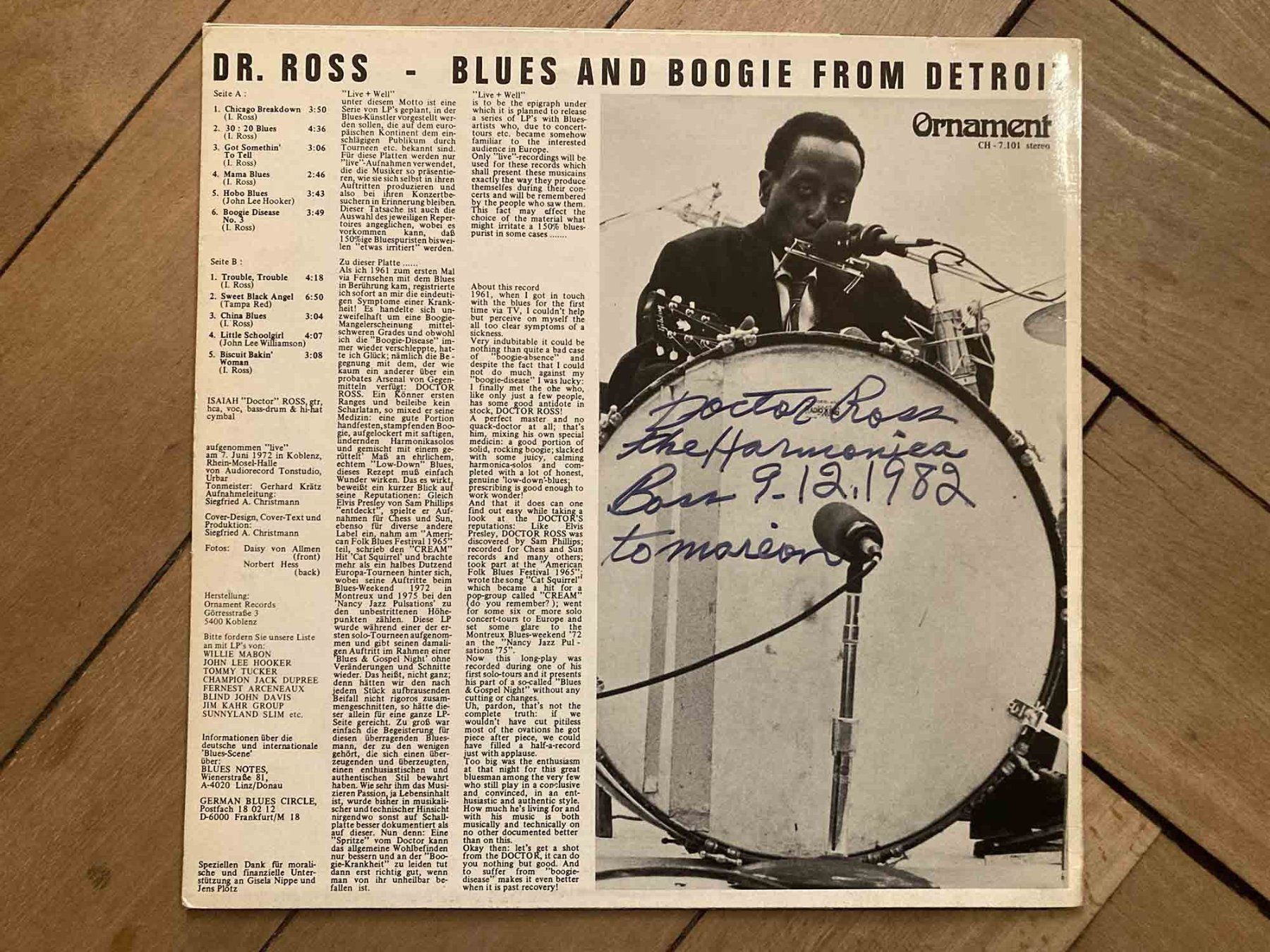 Doctor Ross "Live & Well" 1972 Signiert 1989 (Gebraucht) in Root für ...