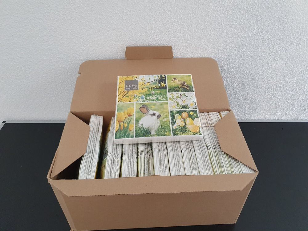 Servietten - 12 Packungen - 33cm x 33cm (Neu und originalverpackt) in ...