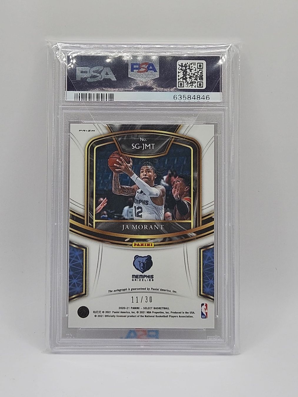 Panini Ja Morant NBA Neon Orange Pulsar Auto PSA 10 /30 #SG (Gebraucht ...