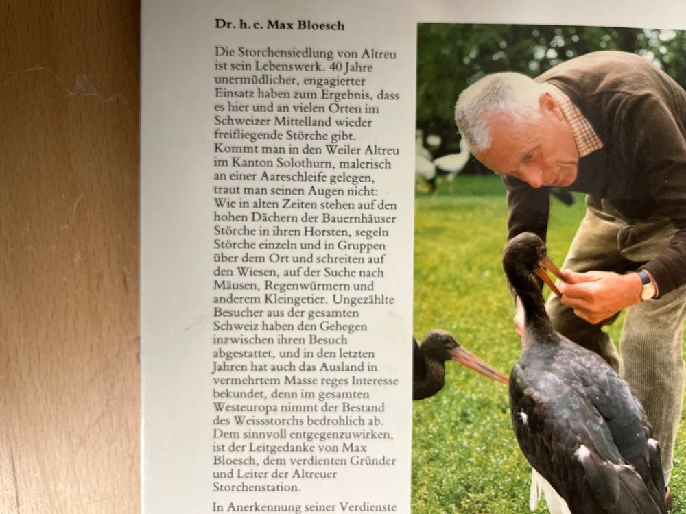 Buch Altreu und seine Störche Max Bloesch | Kaufen auf Ricardo