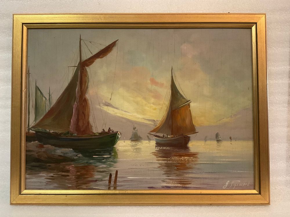 Oelbild Schiffe | Kaufen auf Ricardo