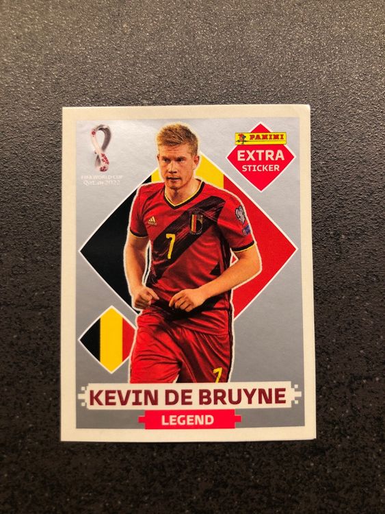 Panini WM 2022 KEVIN DE BRUYNE Extra Sticker Silber | Kaufen auf Ricardo