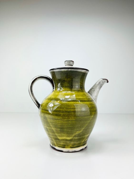 ZAHNER RHEINFELDEN – Teekanne H 16 cm Vase Krug in Grün-Gelb (Gebraucht ...
