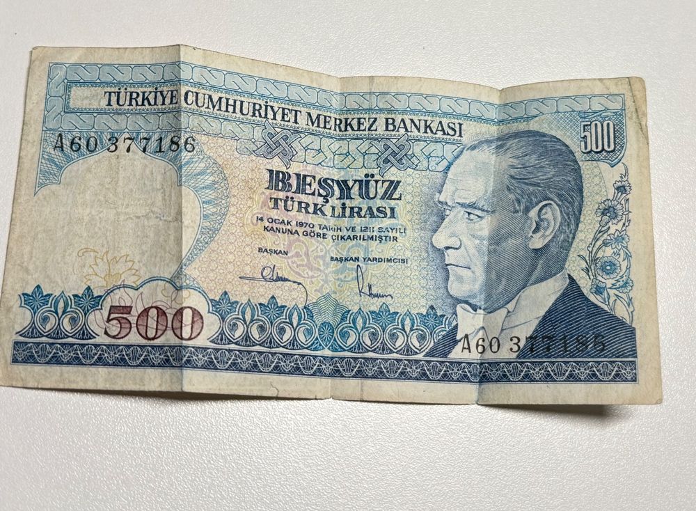 Ancien billet de 500 livres turques (D'occasion) à Denges pour CHF 1 ...