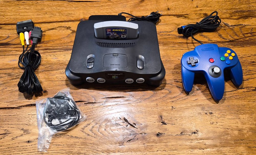 Nintendo 64 Konsole + Lego Racers Modul - HDMI Converter (Gebraucht) in ...