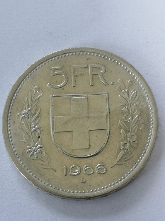 5 Fr. 1966 Silber (Gebraucht) in Hinterkappelen für CHF 9.3 – mit Lieferung auf Ricardo kaufen