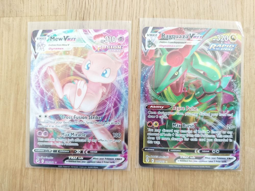Pokemon Mew & Rayquaza Vmax Rapid/Fusion Strike ENG ab 1.- | Kaufen auf ...