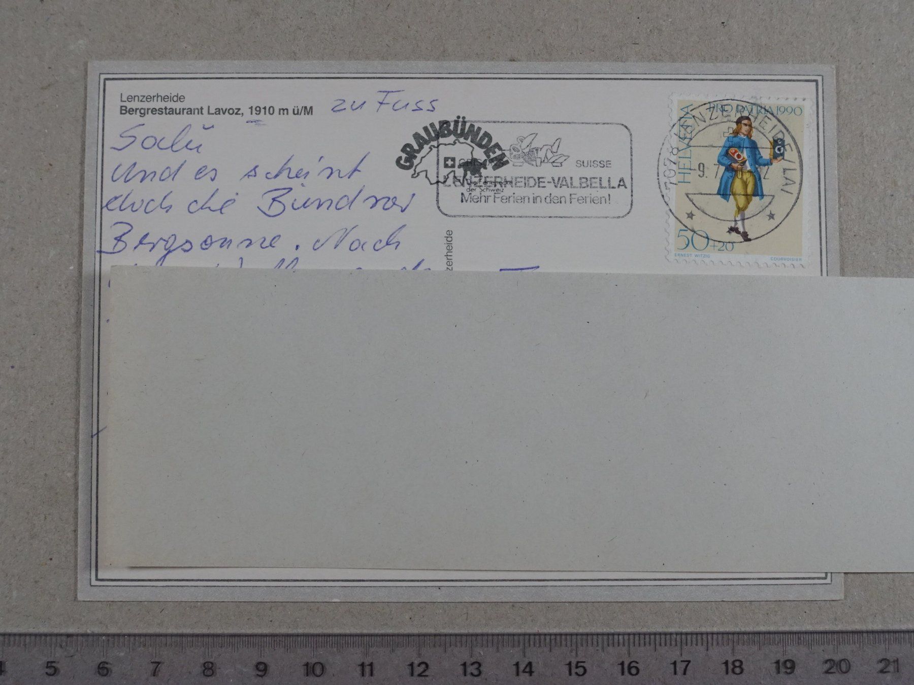 Lenzerheide Valbella, Bergrestaurant Lavoz, 1990 (Gebraucht) in Lenzburg für CHF 2 – mit ...