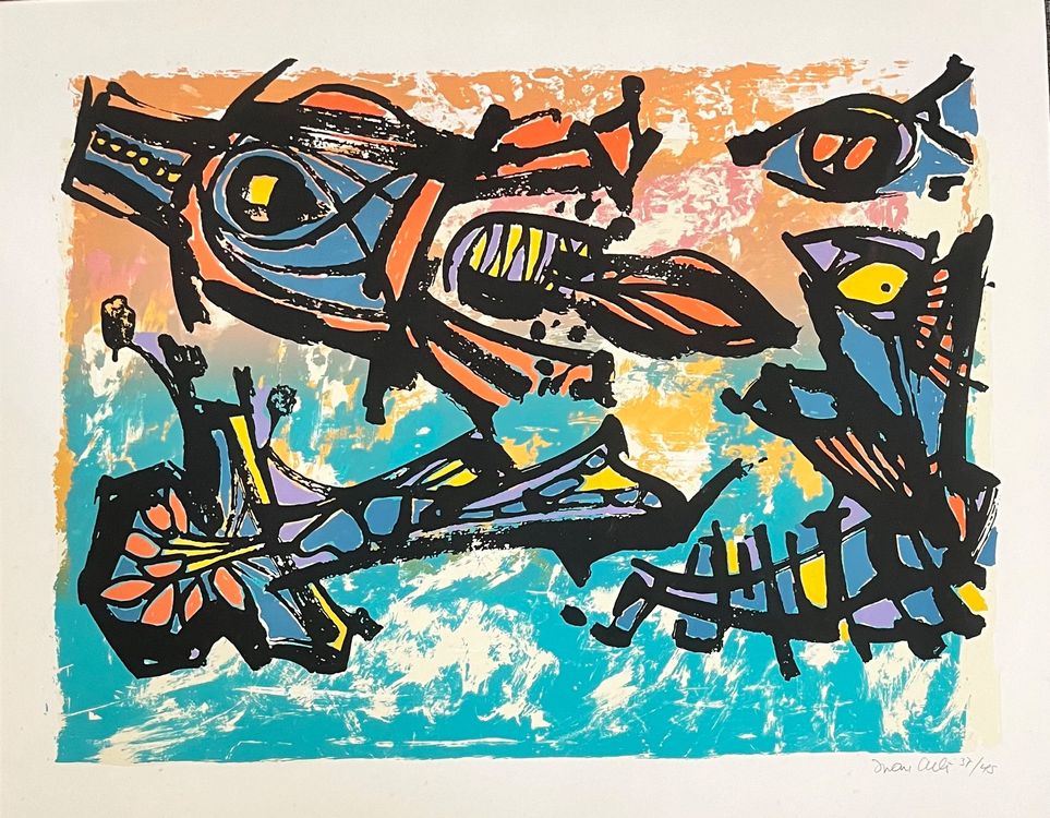 Juan Hans Aebi (1923-1985) Lithographie Handsigniert | Kaufen auf Ricardo