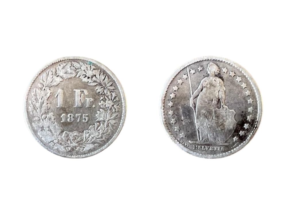 ⭐AB 1.-⭐1 CHF 1875 Silber (Gebraucht) in Uster für CHF 7 – mit Lieferung auf Ricardo kaufen