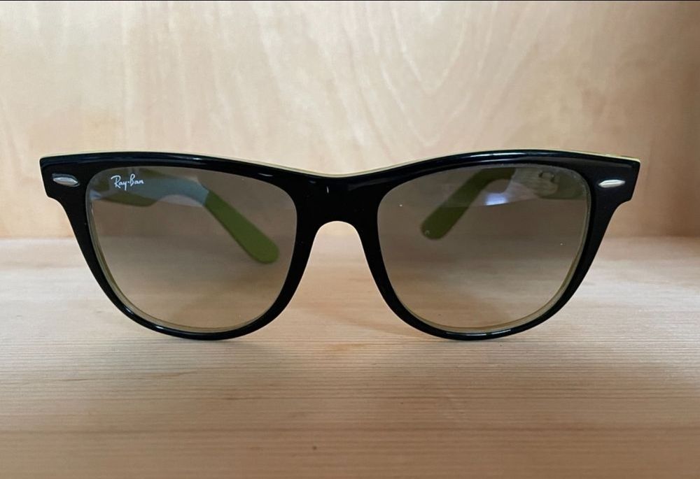 Ray Ban Wayfarer Sonnenbrille schwarz/grün (Gebraucht) in HORN für CHF ...