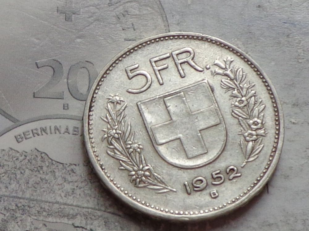 5 Fr. 1952 B - La petite thune Rare (Gebraucht) in Pully für CHF 23 – mit Lieferung auf Ricardo ...