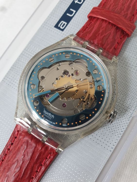 SWATCH AUTOMATIC SAK101 RED AHEAD NEU | Kaufen auf Ricardo