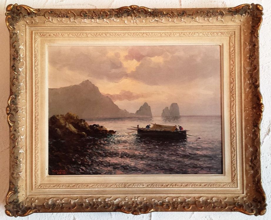 Nicola Costanzi - Capri Italien "Boot" - Impressionismus (Gebraucht) in ...