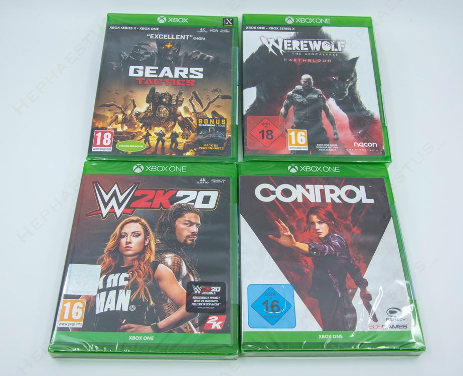 4x Xbox One: Gears Tactics, Werewolf, WWE 2K20, Control NEU (Neu und ...