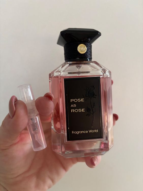 FRAGRANCE WORLD POSE AS ROSE EDP 2ML (Rose Chérie Dupe) (Gebraucht) in ...
