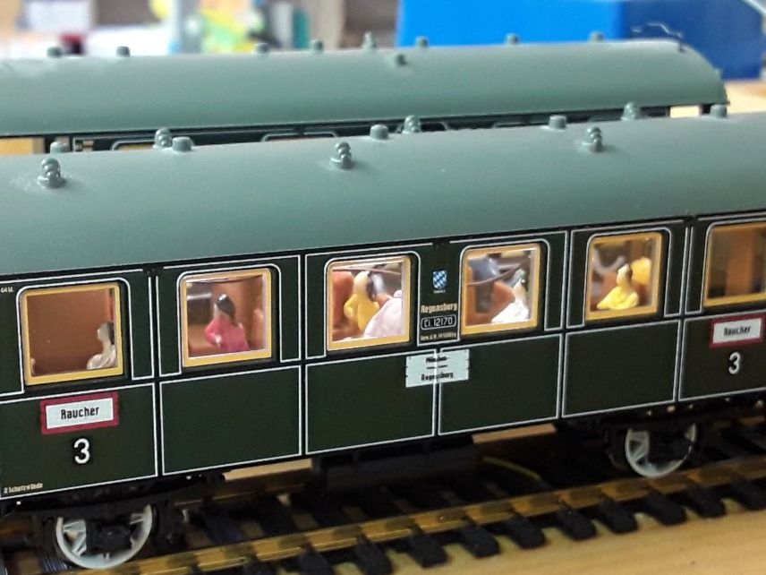 2 x Roco Personenwagen K.Bay.Sts.B. _ beleuchtet _ Spur H0 (Gebraucht) in Rüti ZH für CHF 89 ...