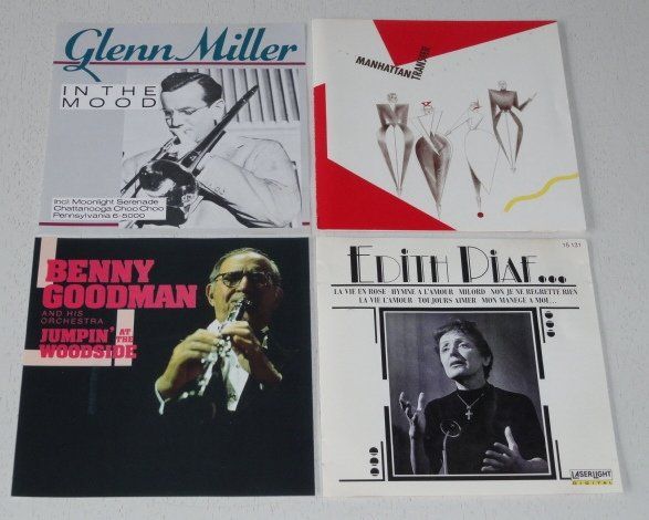 4CD's - Manhattan Transfer, Edith Piaf, Glenn Miller,Goodman (D ...