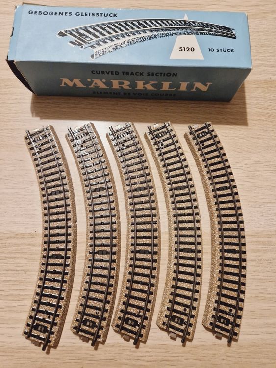Märklin 5 x 5120 gebogenes gleis M H0 (Gebraucht) in St-Aubin-Sauges für CHF 10 – mit Lieferung ...