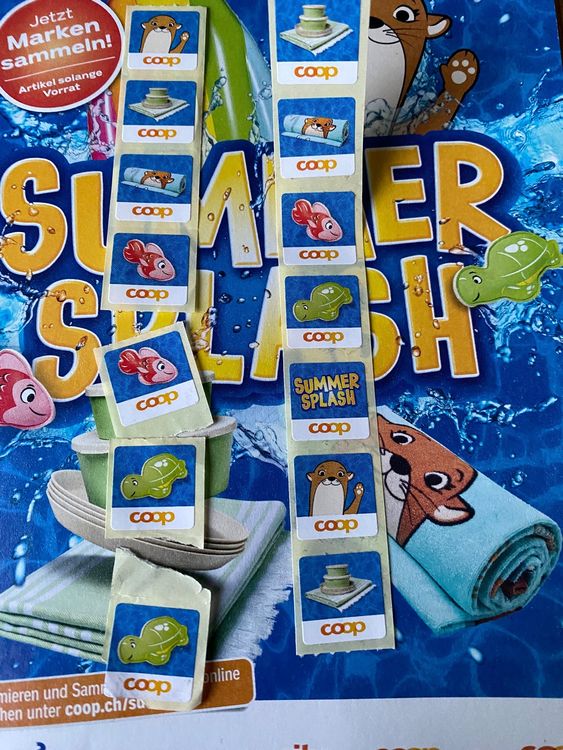 Coop Summer Splash 17 Marken Sticker | Kaufen auf Ricardo