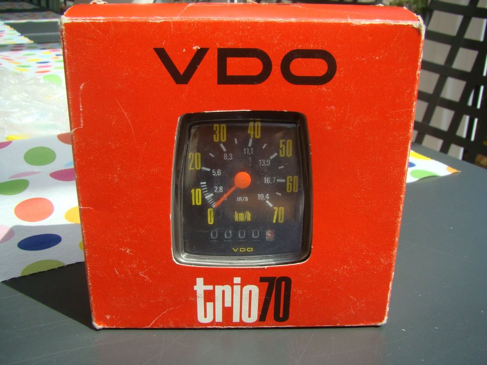 alter VDO Trio 70 Fahrrad Velo Tachometer neu ovp 70er rar (Neu (gemäss ...