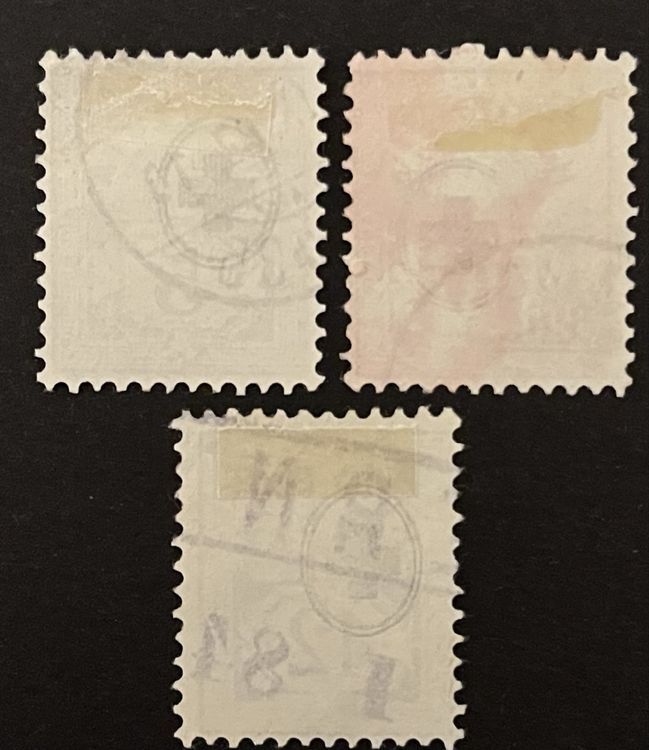 1882 Type Chiffre WP Nr. 54-56 Cat. 285.- CHF (D'occasion) à Sottens ...