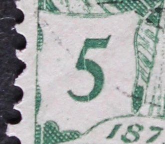 UPU 77B/Pf., weisser Strich durch 5... (Gebraucht) in Oftringen für CHF ...