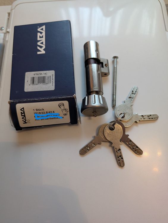 Kaba 20 Zylinder mit Drehknopf und 5 Schlüsseln (Gebraucht) in ...