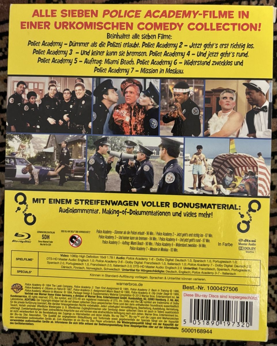 Police Academy - The Complete Collection - Blu-Ray 56 (Gebraucht) in ...