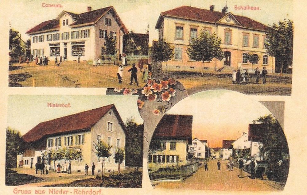 Niederrohrdorf AG mit Konsum - Schulhaus - REPRODUKTION (Gebraucht) in Niedergesteln für CHF 6.4 ...