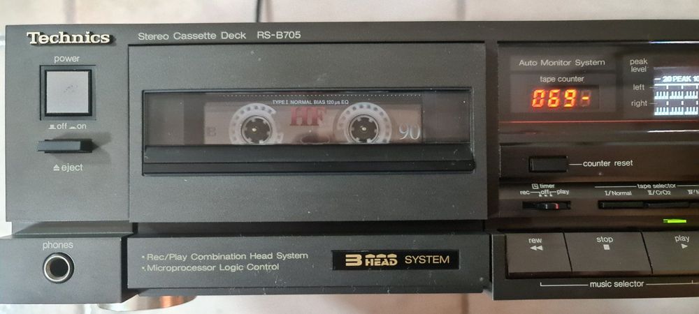 Technics Cassette RS-B705 3 têtes + cassette démagnétisation (Gebraucht ...