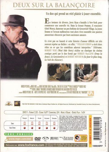 DEUX SUR LA BALANCOIRE, avec R.Mitchum et Shirley MacLaine (D'occasion) à La Chaux-de-Fonds pour ...