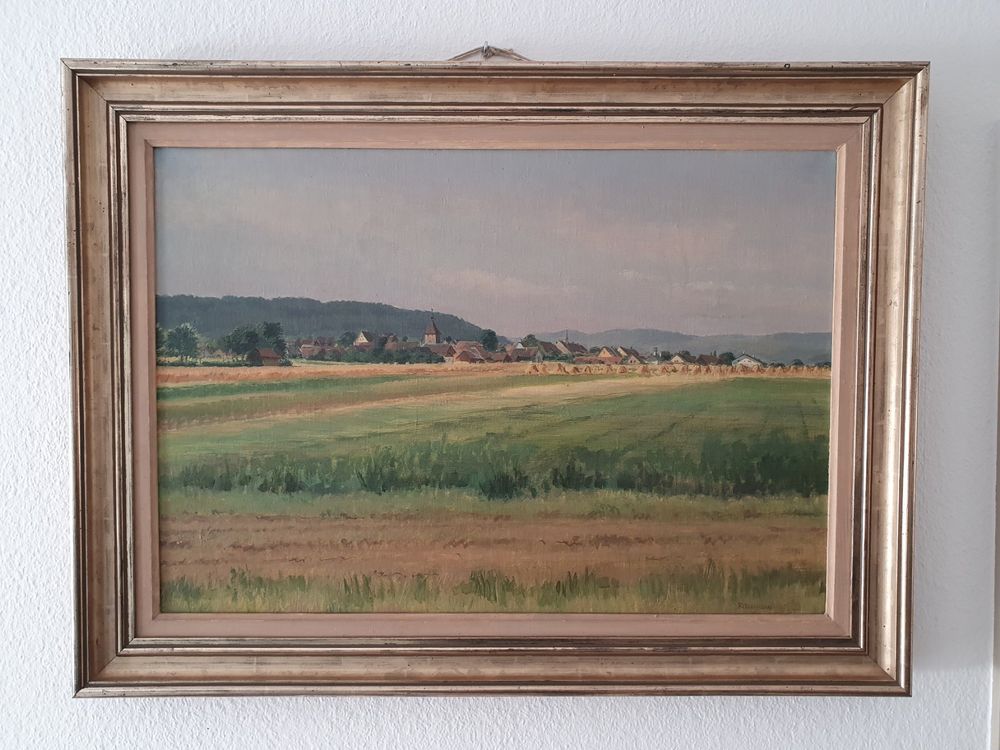 Neunkirch (Ölgemälde von Jakob Ritzmann 1894 - 1990) (Gebraucht) in Frauenfeld für CHF 210 – nur ...