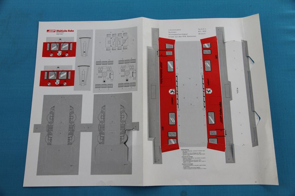 RhB, Bastelbogen,, Ge 4/4 II, Landquart | Kaufen auf Ricardo