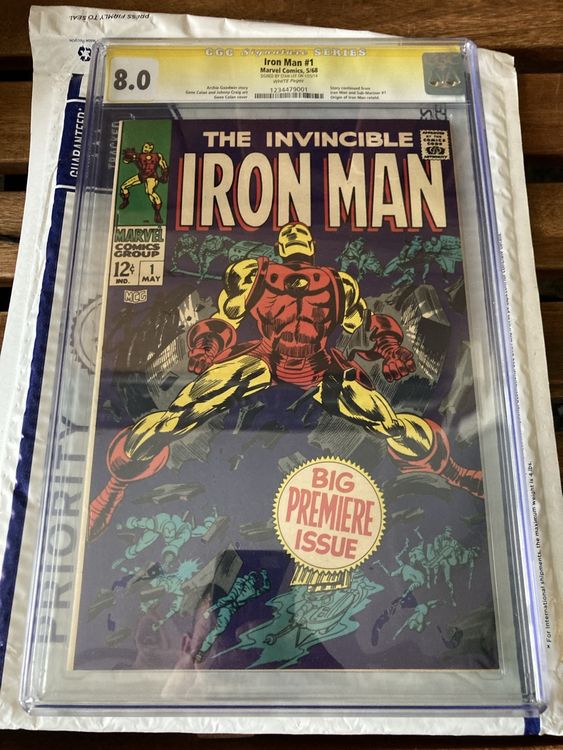 Iron Man Comic #1 1968 CGC Signature 8.0 (Gebraucht) in Matten b ...