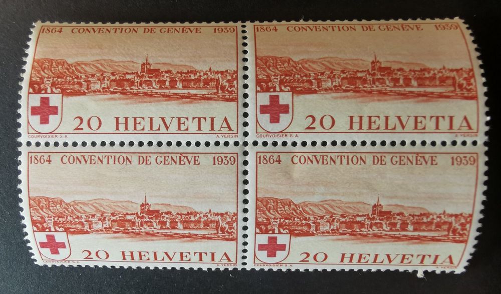 SR7 Bloc 4 Timbre Suisse Non Oblitere 1939 (Gebraucht) in Cousset für CHF 0.85 – mit Lieferung ...